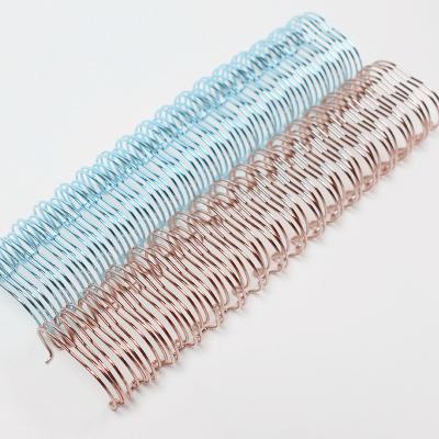 China Rainbow Double Metal Spiral Binding Wire With Electroplating for sale