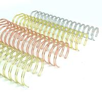 China Pitch 2:1 Wire Steel Double Loop 3/4'' Metal Spiral Binding Coil Notebook Use for sale