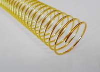 China 32mm Pitch 4:1 Metal Spiral Binding Coils Electroplated Single Loop for sale