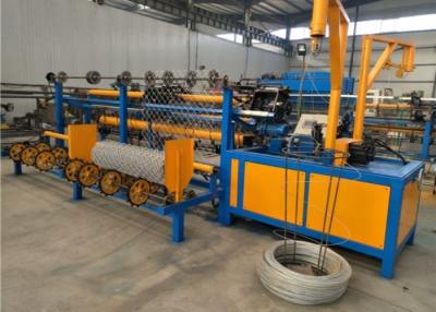 China Double Wire Fencing Wire Making Machine , Black Wire Chain Link Weaving Machine for sale