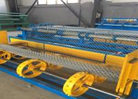 China Garden Chain Link Fence Making Machine , Adjustable Speed Wire Mesh Weaving Machine for sale