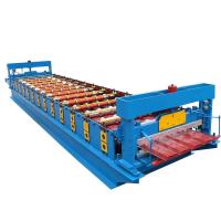 China CE 860 Metal Roof Roll Forming Machine Hydraulic Profile Cutting for sale