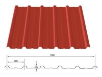 China 1000 Color Steel Roll Forming Machine 3KW Aluminum Panel Making for sale