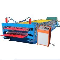 China 7.5KW Color Steel Roll Forming Machine 1200mm Double Layers for sale