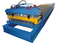 China ISO Glazed Tile Roll Forming Machine 4m/min Hydraulic Guide Column for sale
