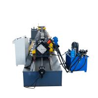 China 7.5KW C Purlin Roll Forming Machine C Channel Hydraulic Punching for sale