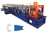 China 7.5KW C Purlin Roll Forming Machine C Channel Hydraulic Punching for sale