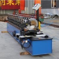 China Blue Shutter Door Roll Forming Machine CE With 15 Rows for sale