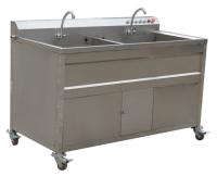China SS304 Food Processing Machinery Double Tank Veg Washing Machine for sale