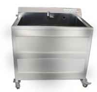 China SS304 Food Processing Machinery Double Tank Veg Washing Machine for sale