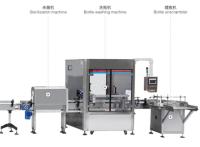 China 1000ml Liquid Filling Capping And Labeling Machine Production Line for sale