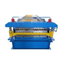 China Double Layers Color Steel Roll Forming Machine Green For Wall Panel for sale