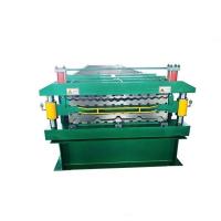 China Double Layers Color Steel Roll Forming Machine Green For Wall Panel for sale