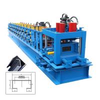 China 15T CZ Purlin Roll Forming Machine 90mm Roller Hydraulic Punching for sale