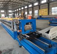 China 20m/min Sheet Metal Roll Forming Machines Hydraulic Shelf Pallet for sale