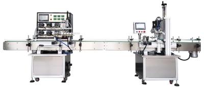 China Peristaltic Pump Liquid Filling Machine PLC Control Dispensing Capping for sale