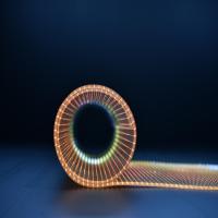China LionLED P8 Indoor Flexible Transparent LED Display - 8mm Pixel Pitch, 6000 Nits Brightness for Glass Windows for sale