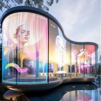 China LionLED P6 Indoor Flexible Transparent LED Display with 6mm Pixel Pitch for Glass Windows and Advertising for sale