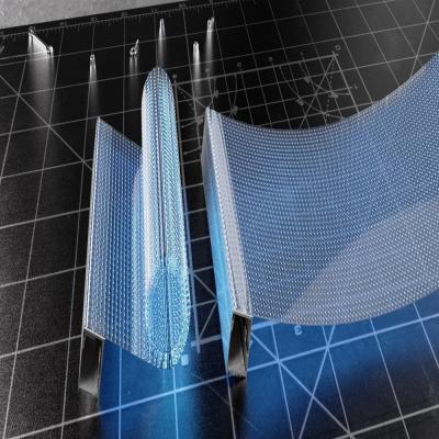 China LionLED P4-8 Indoor Flexible Transparent LED Display for Glass Windows - P4.8mm Pixel Pitch with High Transparency for sale