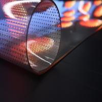 China Lionled P6 HD Semi-Outdoor Flexible Transparent Glass LED Display with P6 Pixel Pitch for Advertising for sale