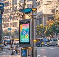 China Lionled P3 Outdoor Pole LED Display 6000-10000 cd/m² Brightness IP65 Waterproof for Advertising Signs for sale