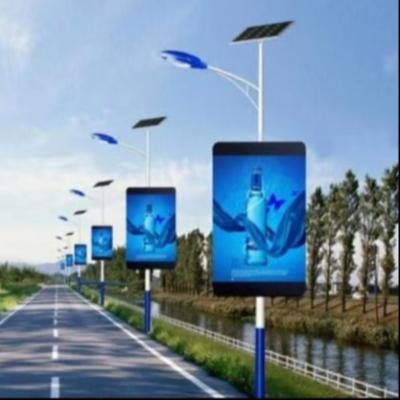 China P4 Outdoor Pole LED Display 6000-10000 cd/m² Brightness IP65 Waterproof for Advertising Signage for sale