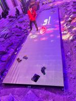 China Lionled SMD P3.91 Indoor Floor LED Display with Die-Casting Aluminum Panel - 500×500×78mm, 1300 Nits Brightness for sale