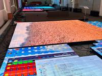 China Lionled P3.91 Indoor Floor LED Display with Iron Panel - 1300 Nits Brightness, 100,000 Hours Lifespan for sale