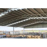 China Sliding Door and Roller Door Design Q345 Metal Frame Goat/Sheep House for Cow/Cattle Farm for sale