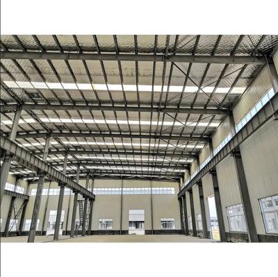 China Prefab Steel Structure Warehouse Workshop Building Construction with 3D Drawing Design for sale