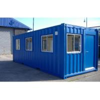 China Prefab House Three Room Construction Container Houses with PVC Sliding Window for sale