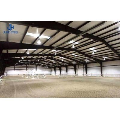 China Q235 Q355B Metal Industrial Light Steel Structure Workshop with Aluminum Alloy Window for sale