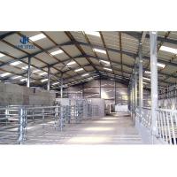 China Hot Dip Galvanised Prefab Steel Cattle Barn Cow Farm Sheep Shed with and Efficiency for sale