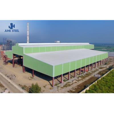 China Steel Structural Fabrication Construction Q355B Steel Structure Plant with Crane Beam for sale