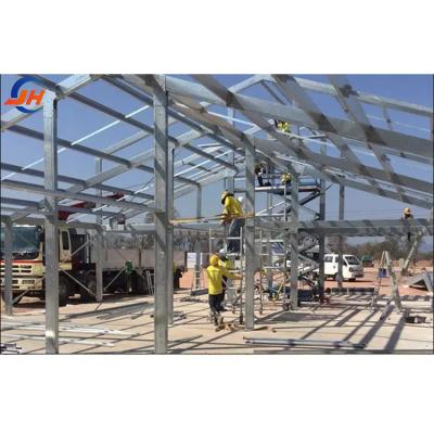 China Customizable Steel Structure Warehouse with Q235/Q345B Grade Solid H-shape Main Frame for sale