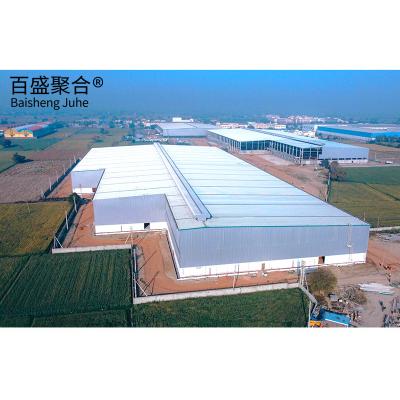China Prefabricated Steel Workshop with Galvanized Frame and Purlin C.Z Shape Steel Channel for sale