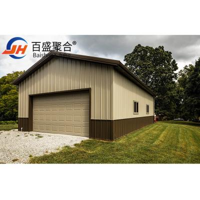 China Steel Structure Car Parking Lot for Steel Frame Workshop and Prefab Steel Garages for sale