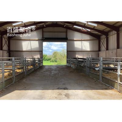China Steel Farming Wholesales Light Construction Building Steel Structure Slaughter House for Pig Cattle Sheep for sale