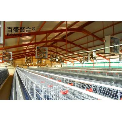 China Galvanized A Type Chicken Cages Layer Poultry with ISO9001 2008/CE/BV Certification for sale