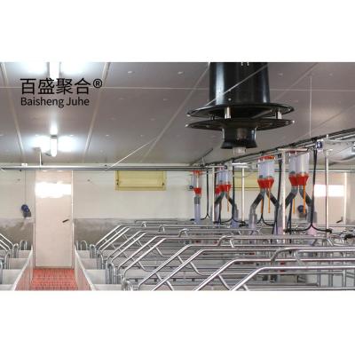 China Hot Dip Galvanised Steel Structure Pig House Grade Steel Ready Made Piggery House Design for sale