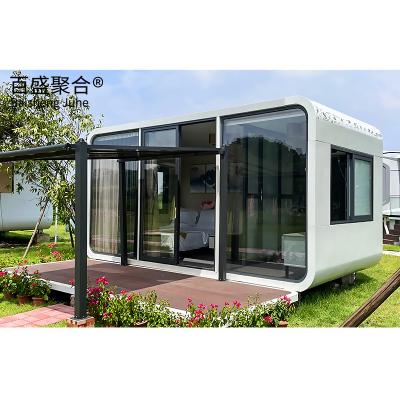 China Special Shipment Portable Apple Home Pod Movable Apple Cabin for Landscape Decoration for sale