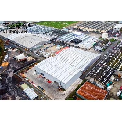 China Q235/Q345B Grade Prefabricated Steel Structure Building for Construction Company Hall for sale