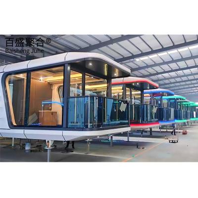 China Steel Prefab Modular 2023 Space Capsule Home/Hotel/House for Landscape Decoration for sale