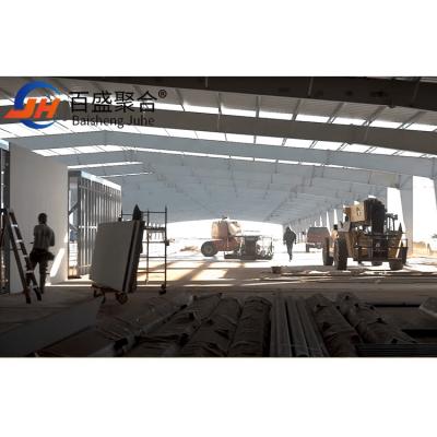 China Galvanized Frame Industrial Custom Prefab House with C.Z Shape Steel Channel Purlin for sale