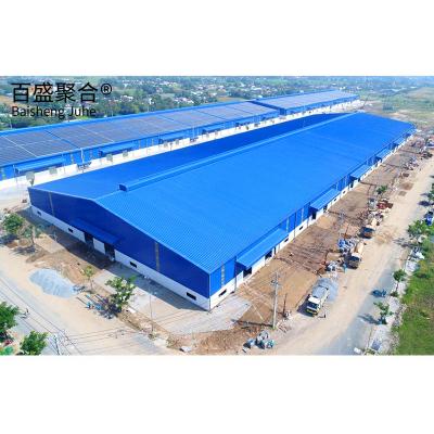 China Space Frame Design Prefabricated Shed for Q355 Q235B Steel Grade Steel Building Warehouse for sale
