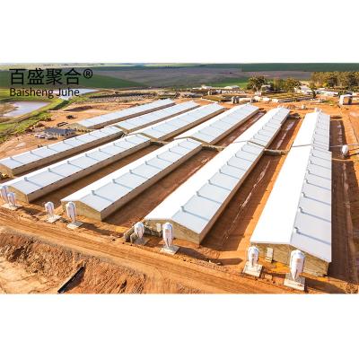 China Steel Structure Design for Poultry Farm Shed And Industrial Building Barn Steel Farming for sale