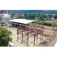 China Corrugated Steel Plate Roofing Prefab Light Steel Frame Workshop for Plant and Office for sale