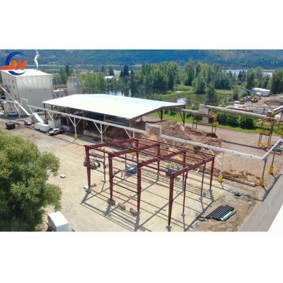 China Corrugated Steel Plate Roofing Prefab Light Steel Frame Workshop for Plant and Office for sale