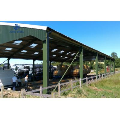China Customized Color Light Steel Structure Goat Farm House Sheep Shed Cattle Farm Cow Shed Construction for sale