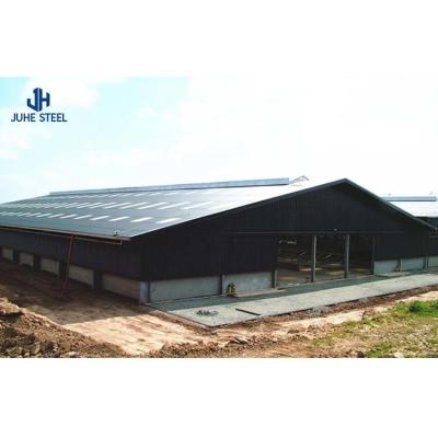 China Q235B Heavy Structural Steel Prefabricated Metal Warehouse for Sheep Goat Cattle Cow Barn for sale